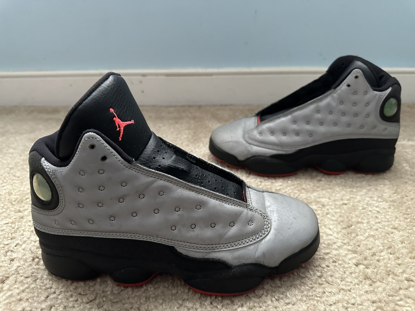 Youth Nike Air Jordan 13 Infrared Premium Reflective Size 6Y