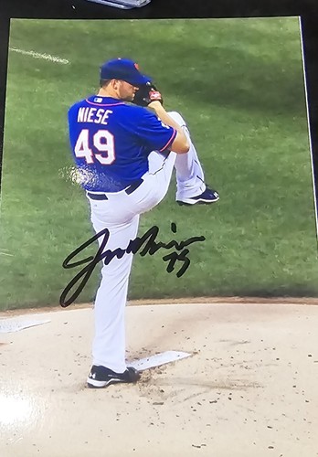 New York Mets Ike Davis and Jon Niese Autograph 4x6 Original Photos ...