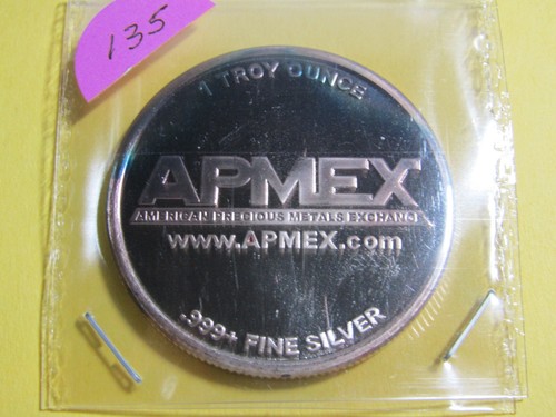 Apmex 1oz .999 Fine *SILVER* Bullion Round #135 | eBay