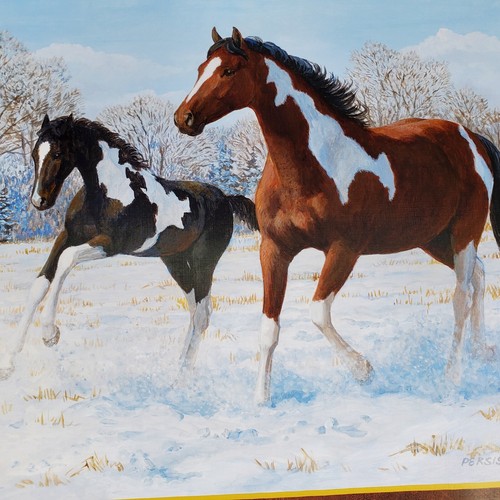 2016 LANG HORSE CALENDAR & Cover Frame FILLIES & COLTS ART by Persis C ...