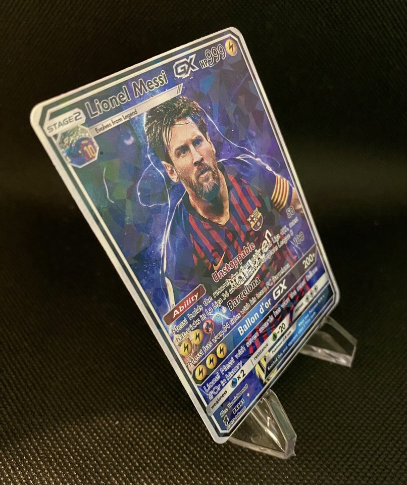 Lionel Messi GX Pokemon Sapphire Custom Art Card. Ballon D’ Or GX | eBay