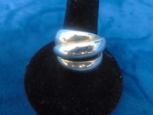 UNI-SEX STERLING SILVER NO STONE THREE BAND RING SIZE 7 | eBay
