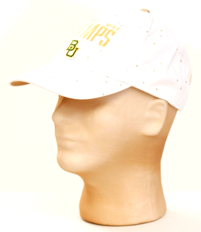 Nike Baylor University White & Gold NCAA 2021 Men's Champs Cap Men's ...