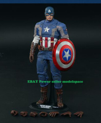 HT HOTTOYS MMS240 1/6 Captain America Steve Rogers 3.0 Action Figure IN ...