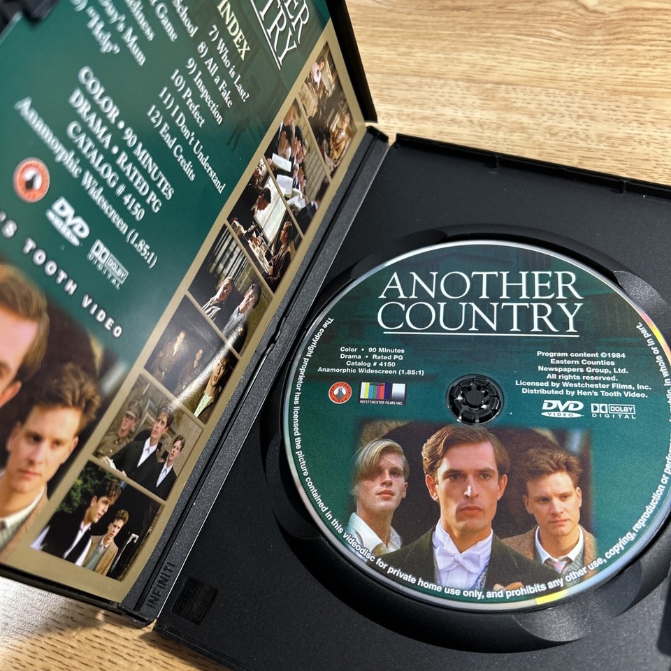 Another Country DVD 1984 British Period Gay Interest Rupert Everett ...