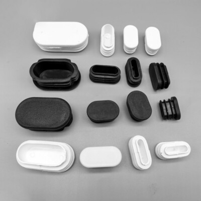 Oval Plastic End Caps Bungs Blanking Inserts Furniture Table Chair Feet ...