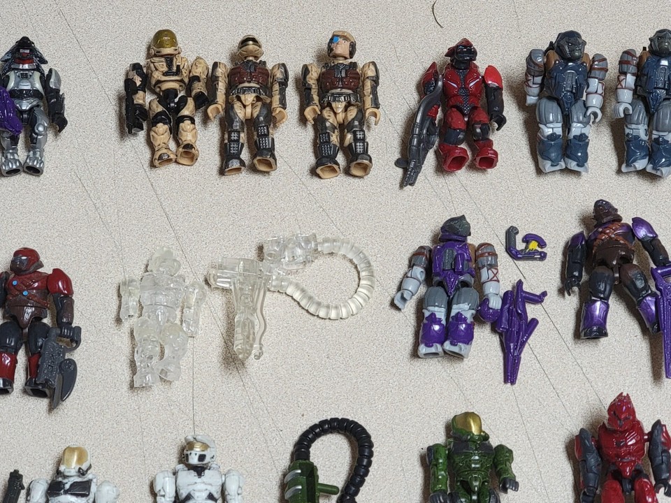 Mega Blocks * HALO Mini Figure Lot Collection 60+ Minifigures * Plus ...