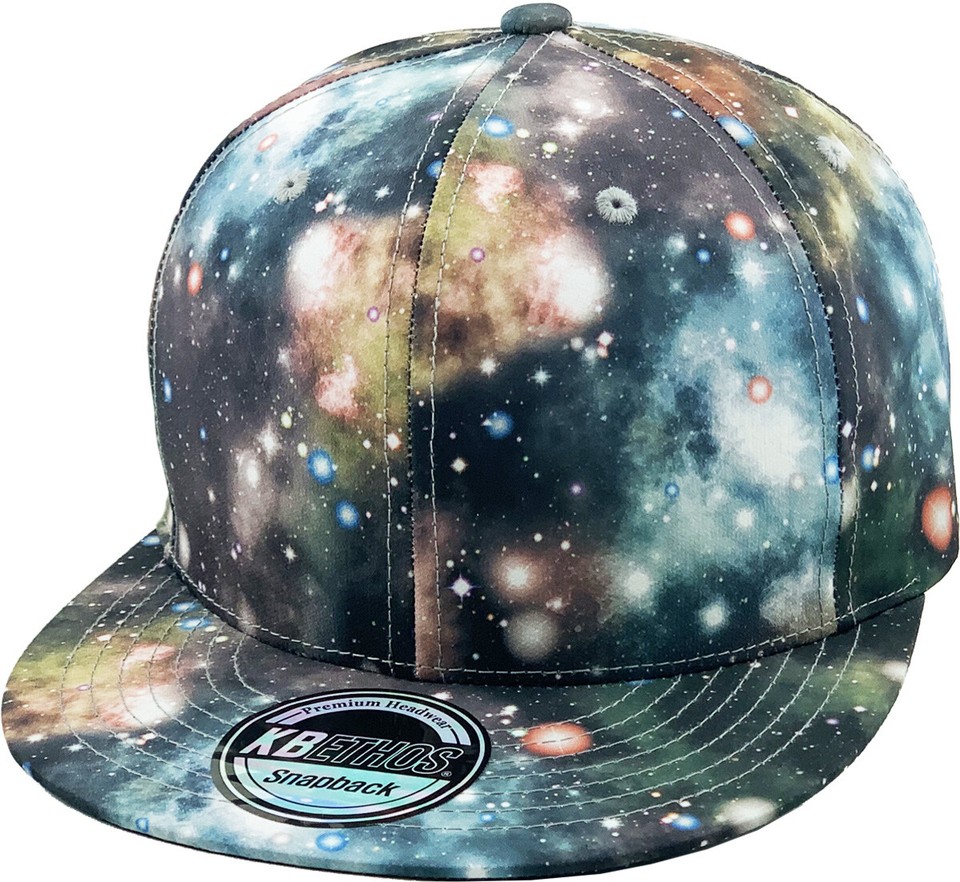 Fashion Galaxy Print Hiphop Cap Snapback Baseball Cap Adjustable Hat ...