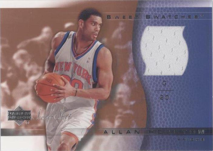 2003-04 Upper Deck Sweet Shot - Sweet Swatches Allan Houston #AH-SS ...