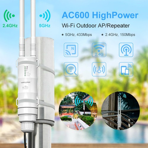 AC600 WiFi Range Extender Repeater 2.4G/5G Antenna Router Signal ...