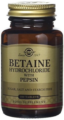Solgar Betaine Hydrochloride with Pepsin Tablets - Pack of 100 | eBay