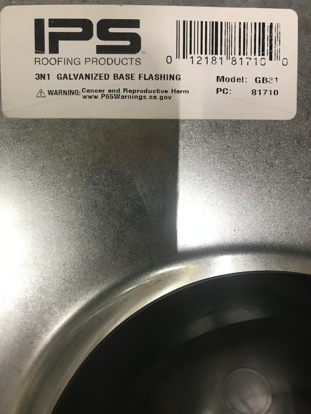 IPS Roofing Products 81710 3N1 Galvanized Base Flashing (Box of 20) | eBay