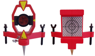 Land Surveying Mini Prism Holder + Reflective Target [Easy One-Person ...
