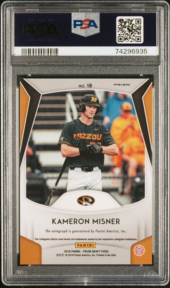 2019 Panini Prizm DP Kameron Misner Auto White Sparkle SSP Tampa Bay ...