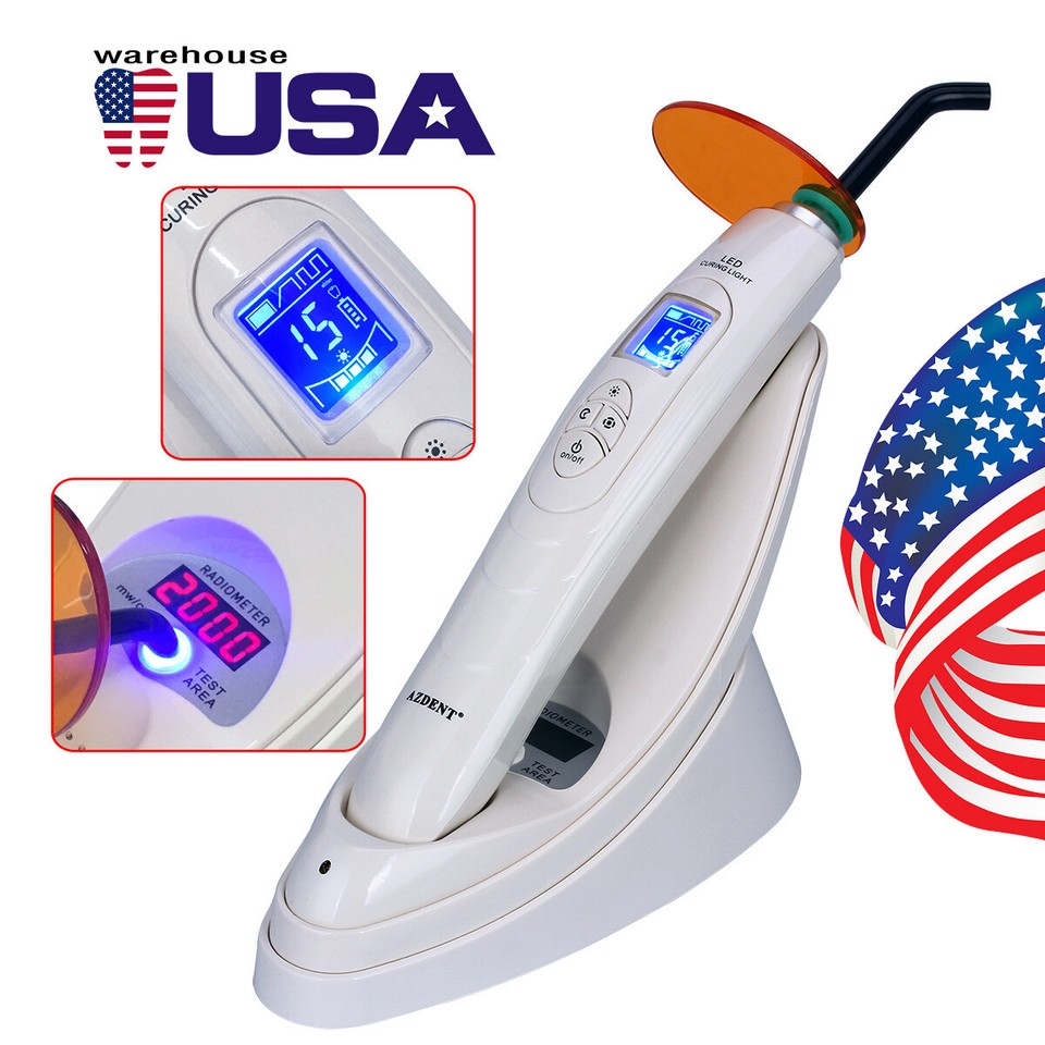 Dental Wireless LED Curing Light Lamp 1 Second Curing High Power Resin ...