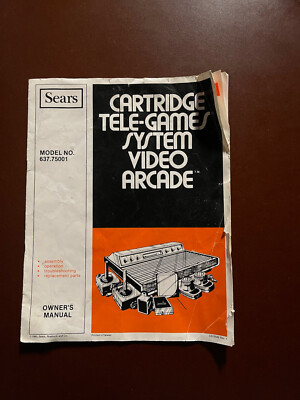 ORIGINAL VINTAGE SEARS ATARI INSTRUCTION MANUAL | eBay