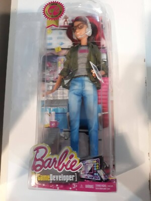New Rare Barbie Careers Game Developer Doll #DMC33 Dmg Pkg | eBay