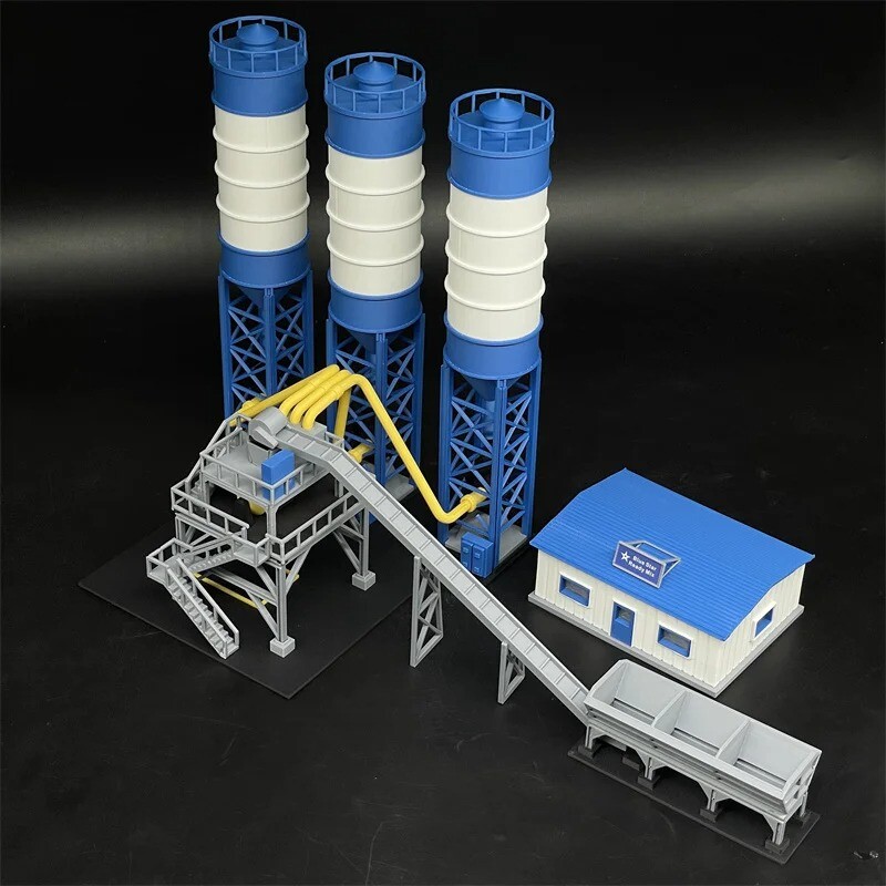 1/87 HO Scale Concrete Factory Model Miniature Building Model DIY Sand ...