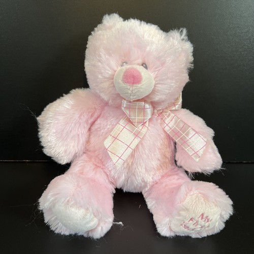 Baby Ganz Soft Pink Bear Small Plush My First Teddy Stuffed Animal Toy ...