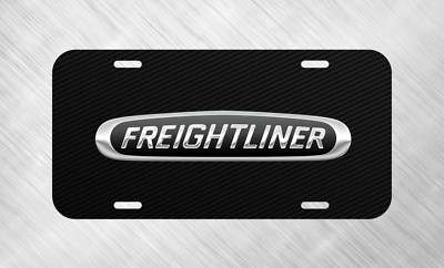 Simulated Carbon Fiber Freightliner License Plate Auto Car Tag FREE ...