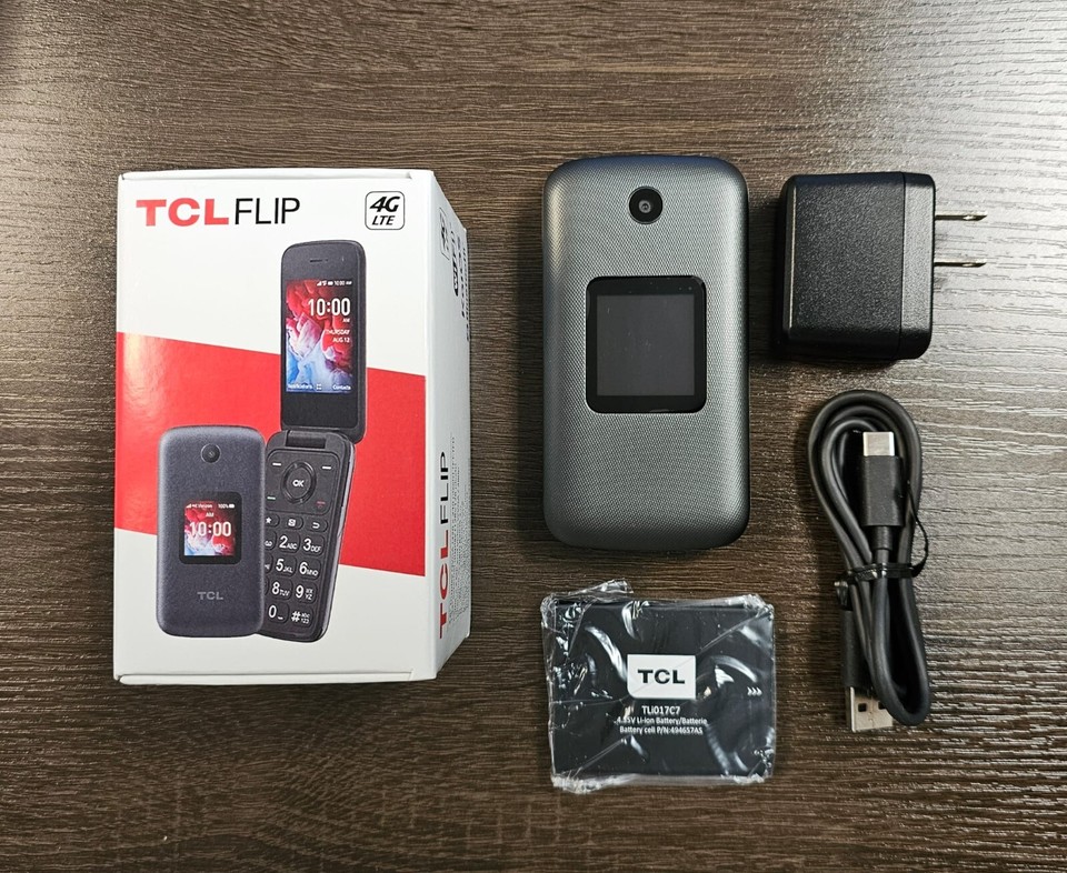 TCL Flip 4056L Flip Phone 4G LTE Unlocked ATT Tmobile Verizon | eBay