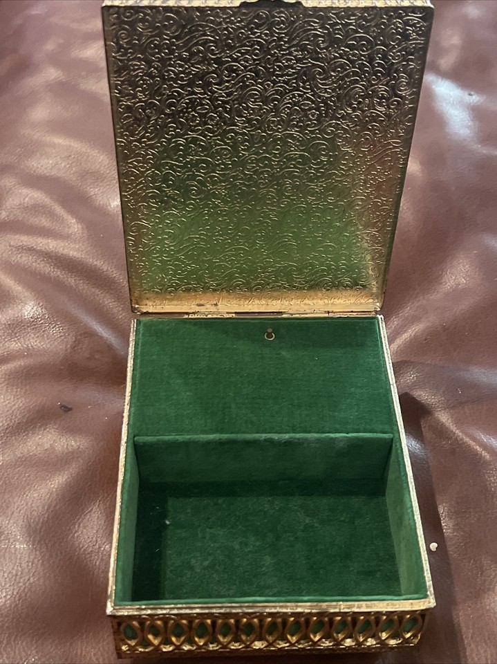 VINTAGE ART DECO MUSIC BOX JEWELRY BOX RENOIR WOMAN VICTORIAN GIRL ...
