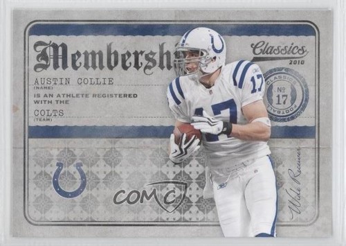 2010 Panini Classics - Membership Austin Collie #5 for sale online | eBay