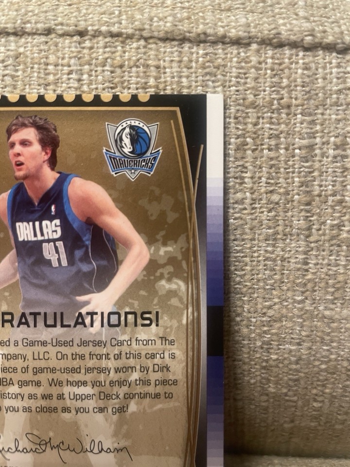 2004-2005 SP Game Used #65 Dirk Nowitzki Jersey Gold #12/100 Dallas ...