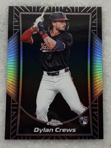 2025 Topps Chrome Dylan Crews Black Shadow Etch CASE HIT!!🚨🚨 Nationals ...