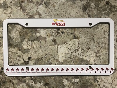 Burger Print License Plate Aluminum Frame Palm Trees | eBay
