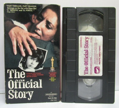 The Official Story OOP Pacific Arts Video VHS Tape Best Foreign Film ...