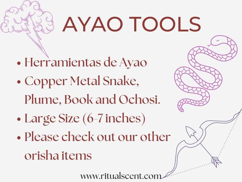 Ayao tools copper Metal Oya Orisha Iyansan Yanza Olla oricha ...