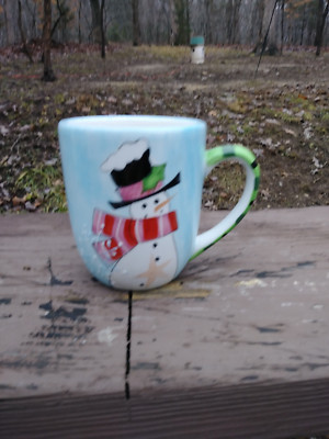 X'Mas Cheer By Jay Whimsical 2 Snowman Raised Snowflake Mug | eBay