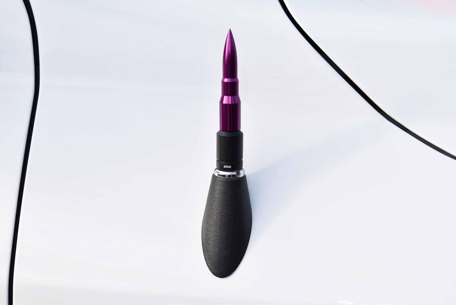 TRUE SPIKE SHORT 4" SPIKED BULLET SCREW IN ANTENNA PURPLE JEEP WRANGLER ...