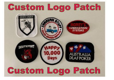 Custom Embroidered Logo Patch - Your company logo - Iron On Patch ...