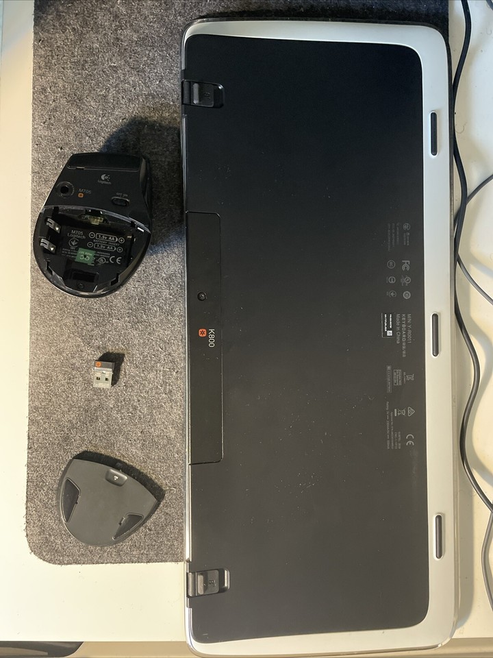 Logitech K800 Wireless Keyboard + Logitech M705. Tested 642125252126 | eBay