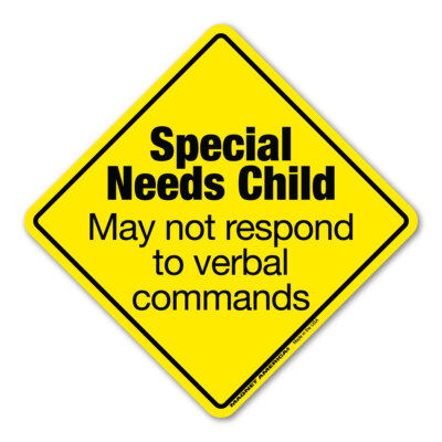 Special Needs Child Emergency Alert Sticker | eBay