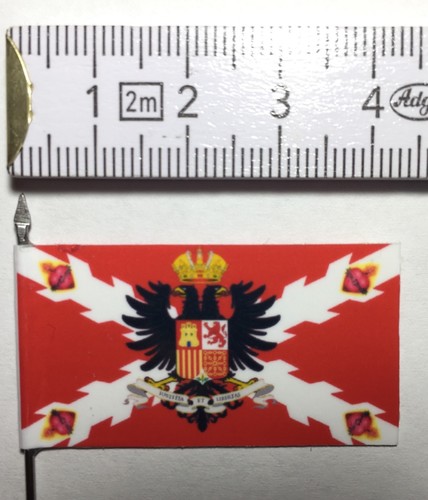 232) 1x 25mm 28mm Spanish Carlist Flag No.2 from 1st/2nd Carlist War | eBay