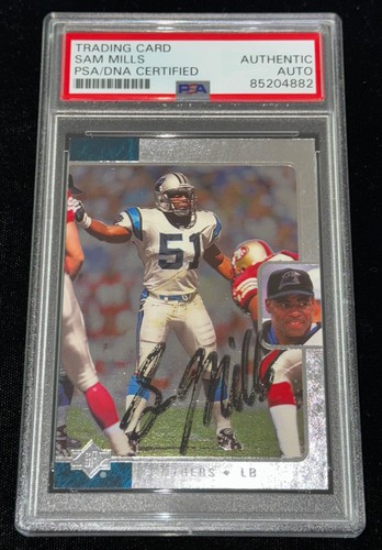 Sam Mills 1996 Upper Deck SP #148 Signed Autographed UD Rookie Card PSA ...