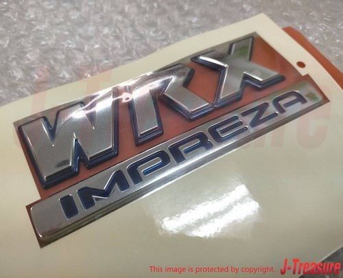 SUBARU IMPREZA WRX GD 02-03 Genuine Rear IMPREZA WRX Emblem Left ...