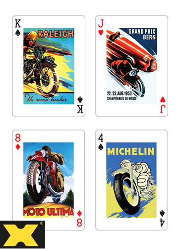 Motorbike (Harley Davidson & Triumph Motorcycle) Art Playing Cards by ...
