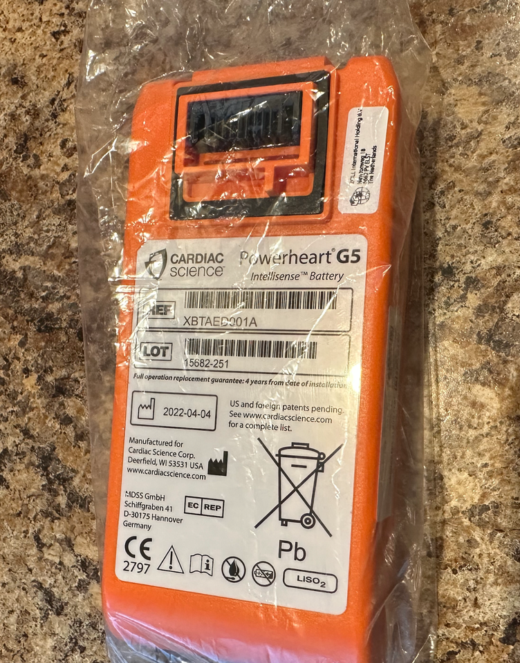 Cardiac Science Powerheart AED G5 Intellisense Battery Part ...
