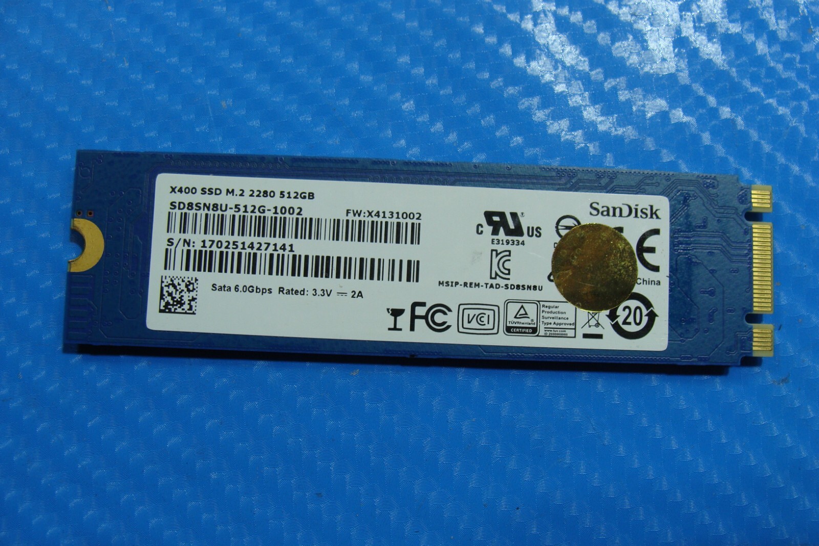 Asus M712D SanDisk 512GB SATA M.2 SSD Solid State Drive SD8SN8U-512G ...