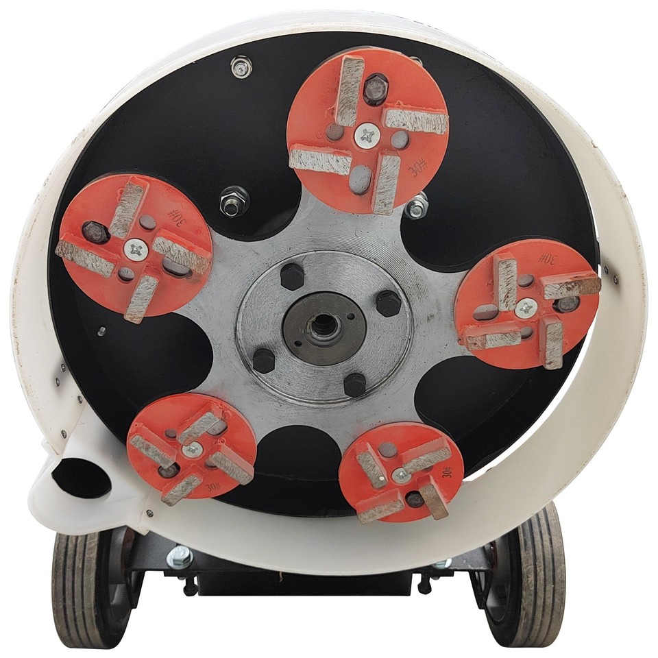 Electric Dust-free Concrete Floor Grinder Polisher 5 Grinding Heads ...