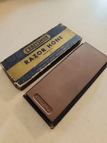 Vintage Craftsman Razor Hone Sharpening Stone In Box | eBay