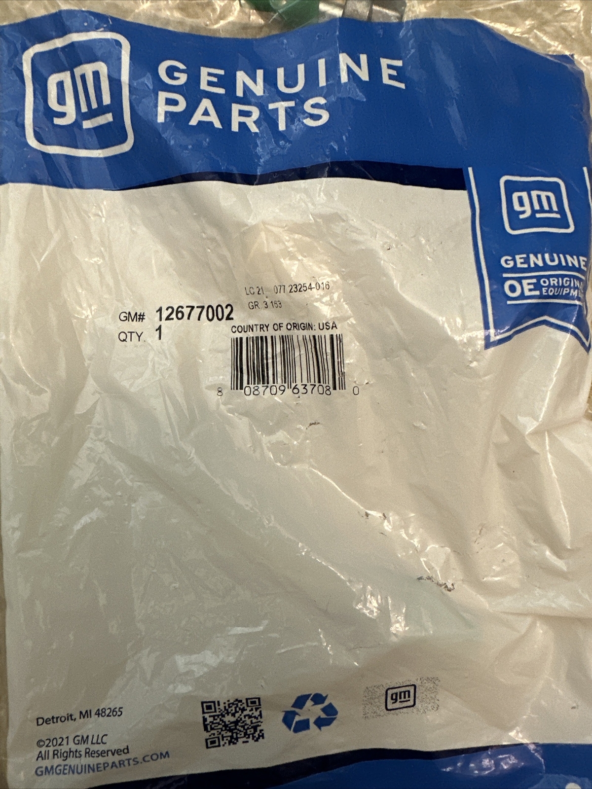 Genuine GM Fuel Rail Crossover Tube 12677002 GM 5.3 6.2 LT Engine | 1 ...