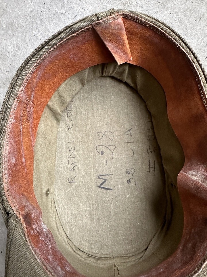 Vintage Spanish Army Military WWII Era Field Garrison Cap Hat M. Valle ...