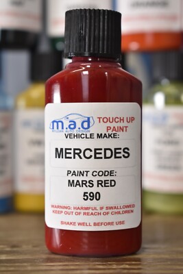 Mercedes Benz Mars Red 590 Touch Up Kit 30ML Bottle Brush Repair Paint ...