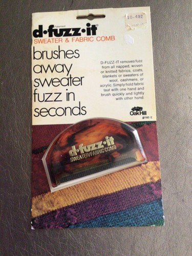 d-fuzz-it Vintage Sweater And Fabric Comb D Fuzz It Fuzz Remover NIP | eBay