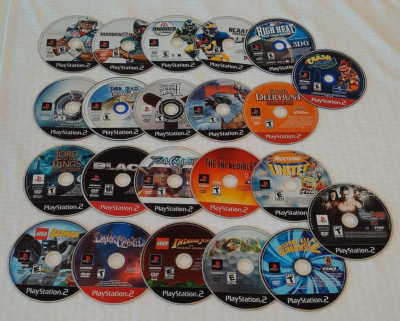22 Diff PS2 Playstation Video Game Disc Lot EA Madden WWE Raw Lego ...